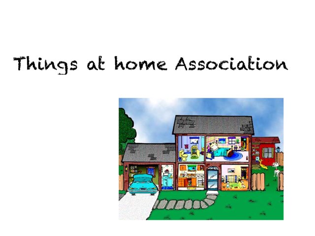 Things At Home Association Free Activities online for kids in ...