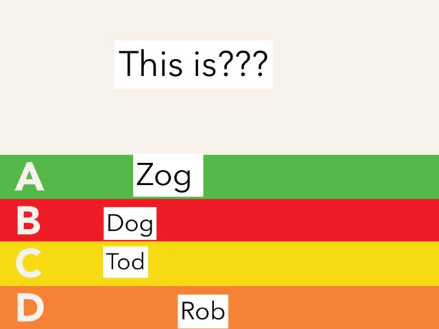 This Is Zog Free Activities online for kids in 1st grade by Vanessa Bowne