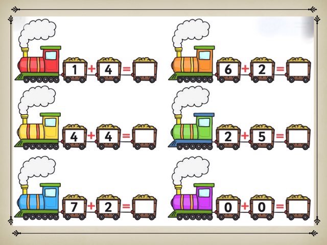 Train Addition Free Games online for kids in Pre-K by Deborah Fletcher