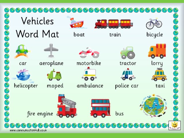 Transport Word Match Free Activities online for kids in 1st grade by ...