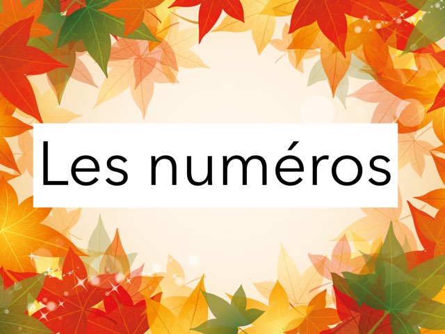Les Numéros Free Activities online for kids in 1st grade by Tina zita