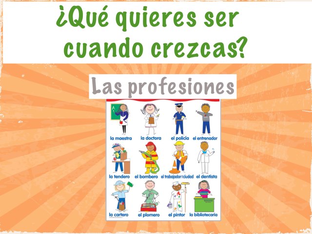 Las Profesiones- ¿Qué quieres ser cuando crezcas? Juegos online gratis ...