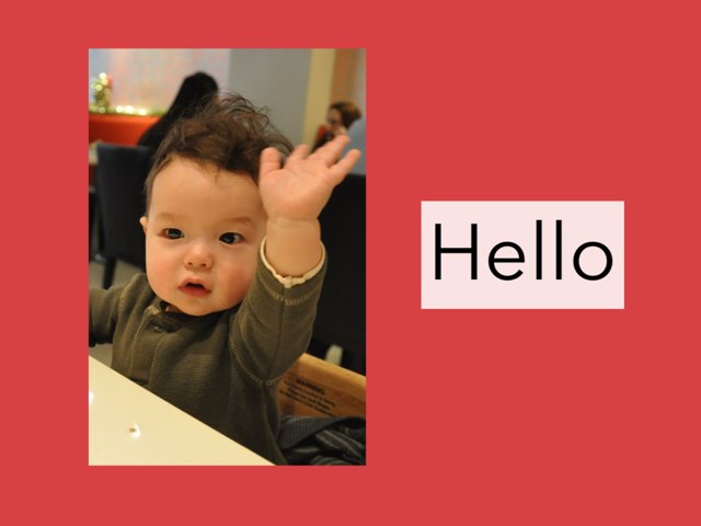 Waving Hello And goodbye Free Games online for kids in Nursery by Patti Willick