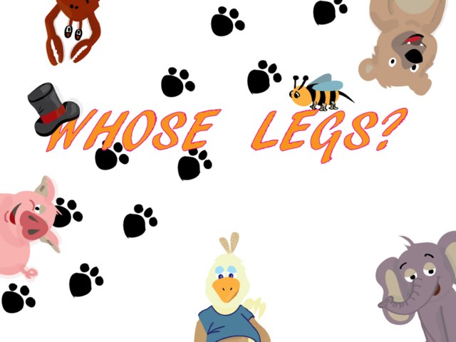 Whose Legs Free Games online for kids in Nursery by Talia Katz