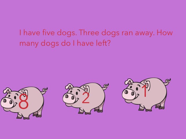 Word Problems 5 Free Games online for kids in Nursery by Emily