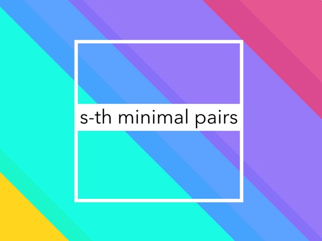 s-th Minimal Pairs Free Games online for kids in Nursery by Haley Webb